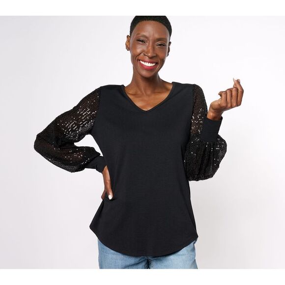 Belle by Kim Gravel | Tops | Belle By Kim Gravel Womens Top Sz S Jingle ...